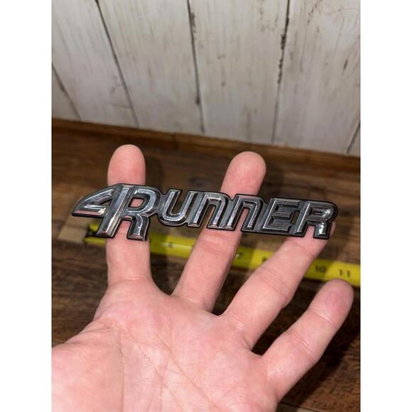 Toyota | Other | Toyota Oem 991995 4runner Rear Vintage Emblem Badge ...
